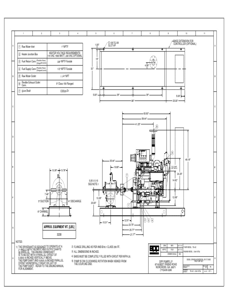 SPP Pumps - TE10D - JU6H-UFD2 - Drawing | PDF | Manual Transmission | Pump
