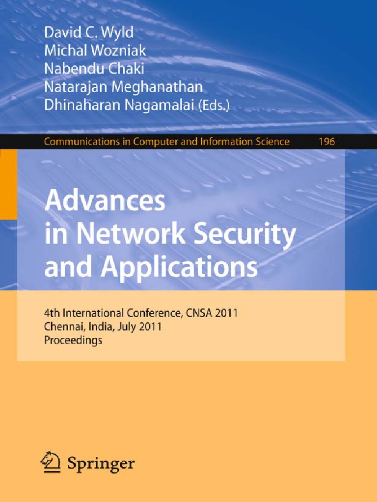 Advances In Network Security And Applications Pdf Pdf Vulnerability Computing Exploit
