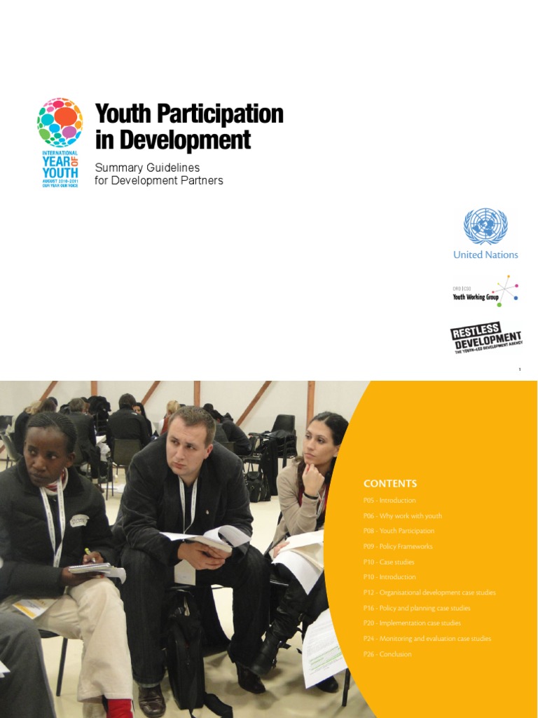 Youth Participation in Development: Summary Guidelines For Development ...