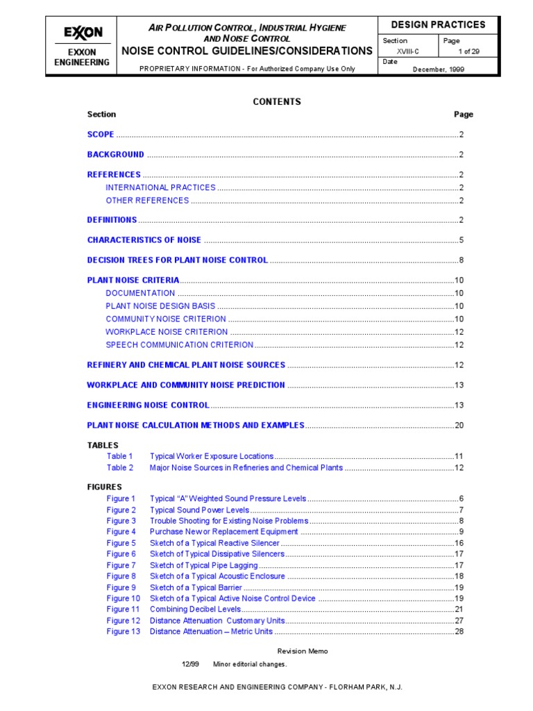 Noise Control Guidelines/Considerations: A P C, I H N C | PDF | Noise ...