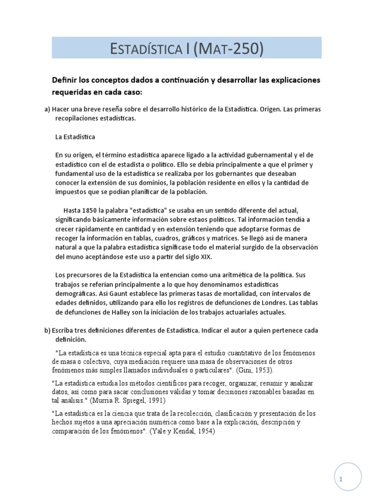 Cuestionario de Conceptos Basicos | Descargar gratis PDF | Muestreo (Estadísticas) | Estadísticas