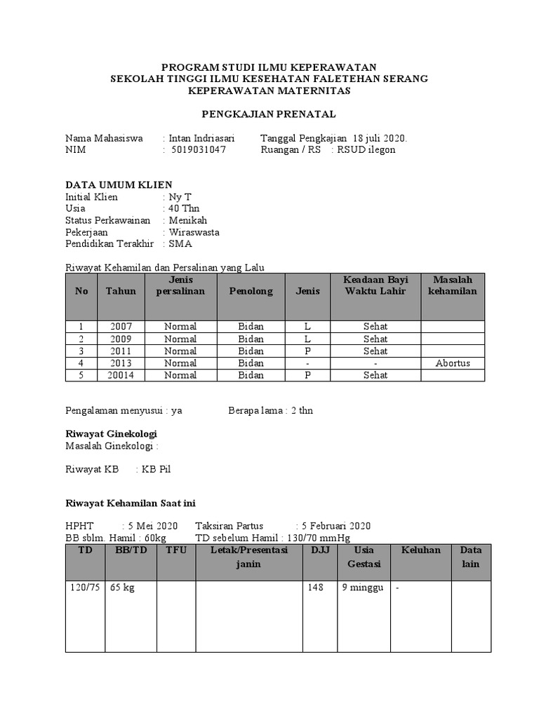 Kasus ANC | PDF | Kesehatan Holistik