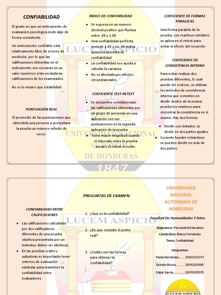CONFIABILIDAD | PDF | Metodología | Pruebas