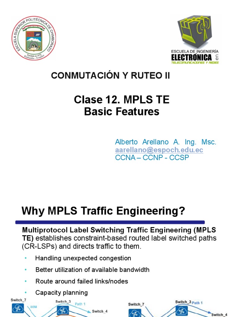 Clase 12. MPLS - Basic TE | PDF | Multiprotocol Label Switching | Networking