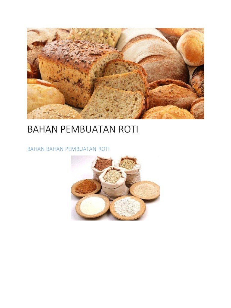 Bahan Pembuatan Roti | PDF
