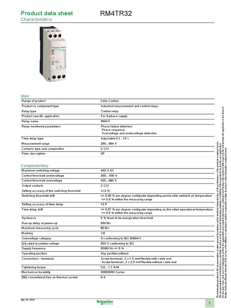 RM4TR32 DATASHEET ID en-ID | PDF | Relay | Electrostatic Discharge