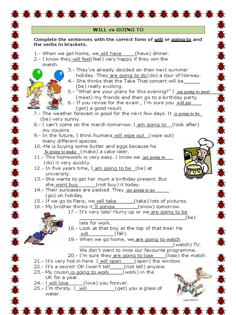 Understanding the Differences Between Will and Going to | PDF