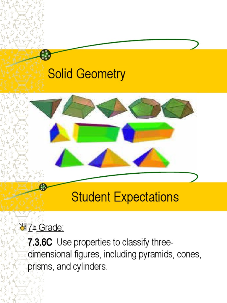 Solid Geometry | PDF | Vertex (Geometry) | Rectangle
