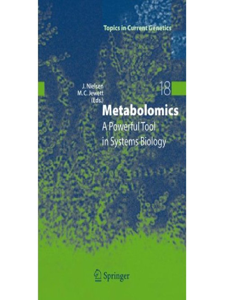 Metabolomics - A Powerful Tool in Systems Biology | PDF | Metabolomics | Systems Biology