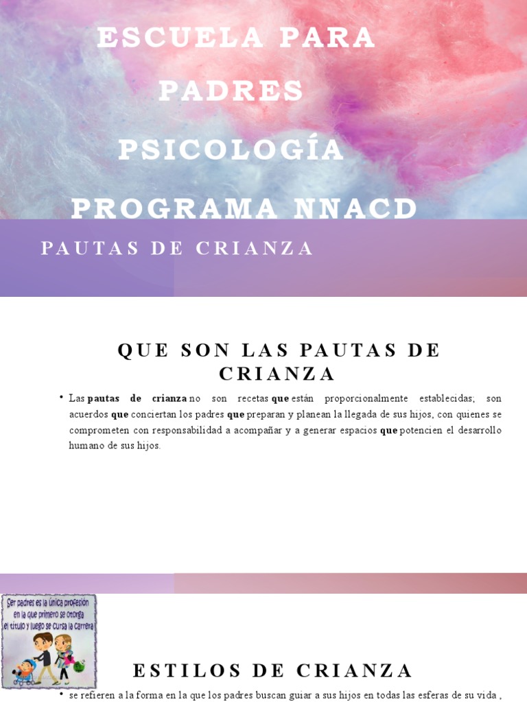 Pautas de Crianza | PDF | Conceptos psicologicos | Ciencias del comportamiento