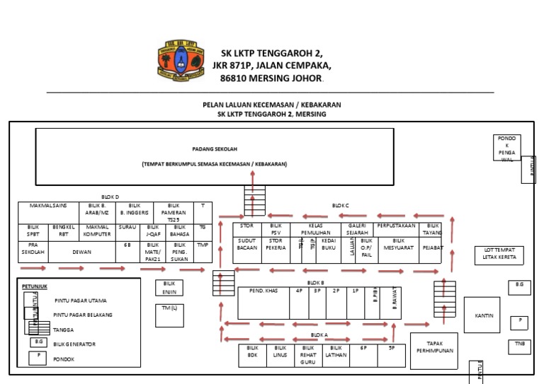 PELAN LALUAN KECEMASAN KEBAKARAN 2020.docx11 | PDF