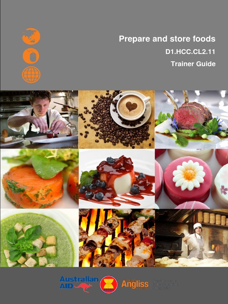 Prepare and Store Foods: D1.HCC - CL2.11 Trainer Guide | PDF ...