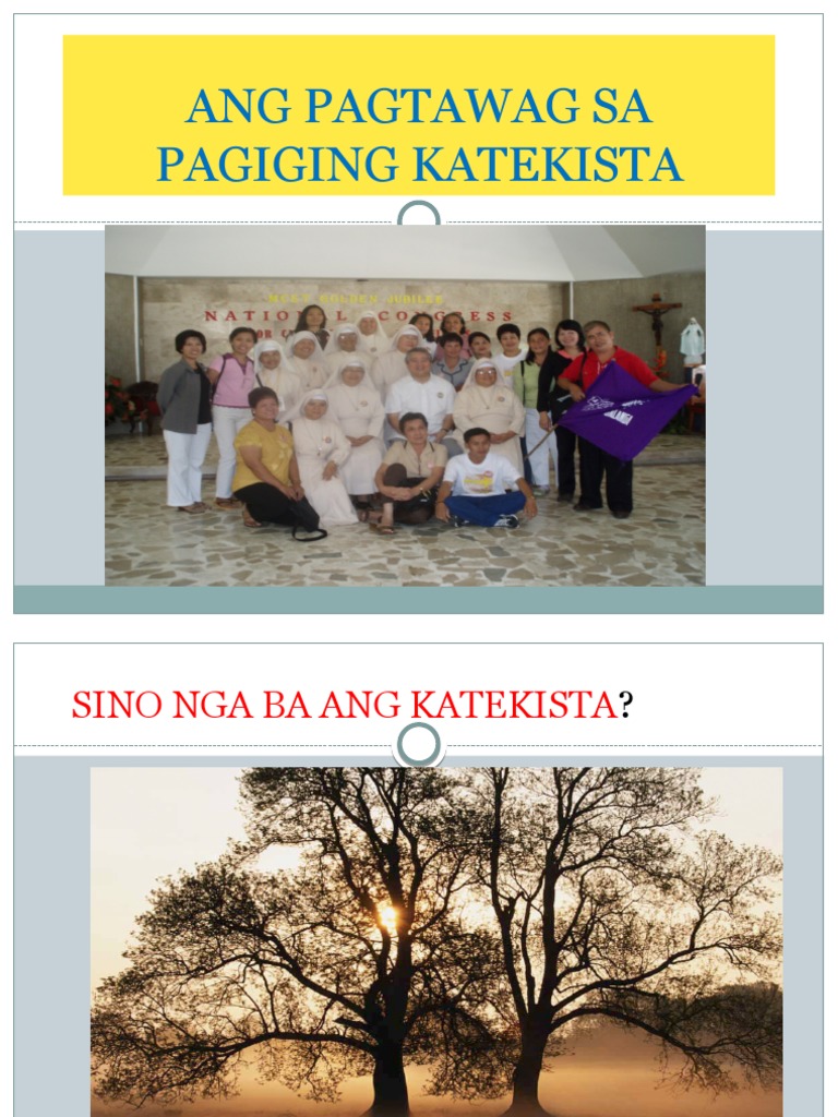 Angpagtawag Sa Katekista | PDF