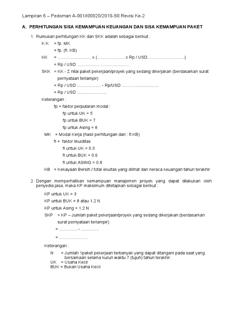 Cara Menghitung SKK | PDF