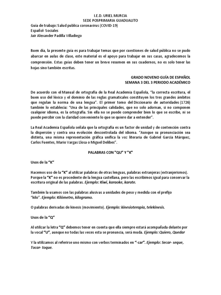 Semana 3 - Noveno | PDF | Fonética | Voz humana