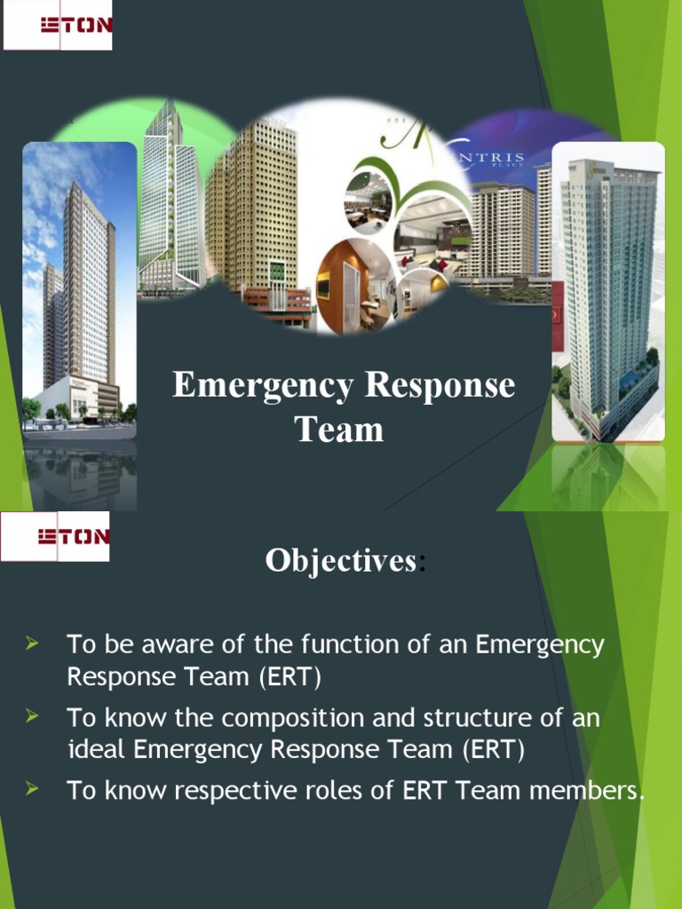 ERT Guide for Emergency Preparedness | PDF | Emergency | Crisis Management