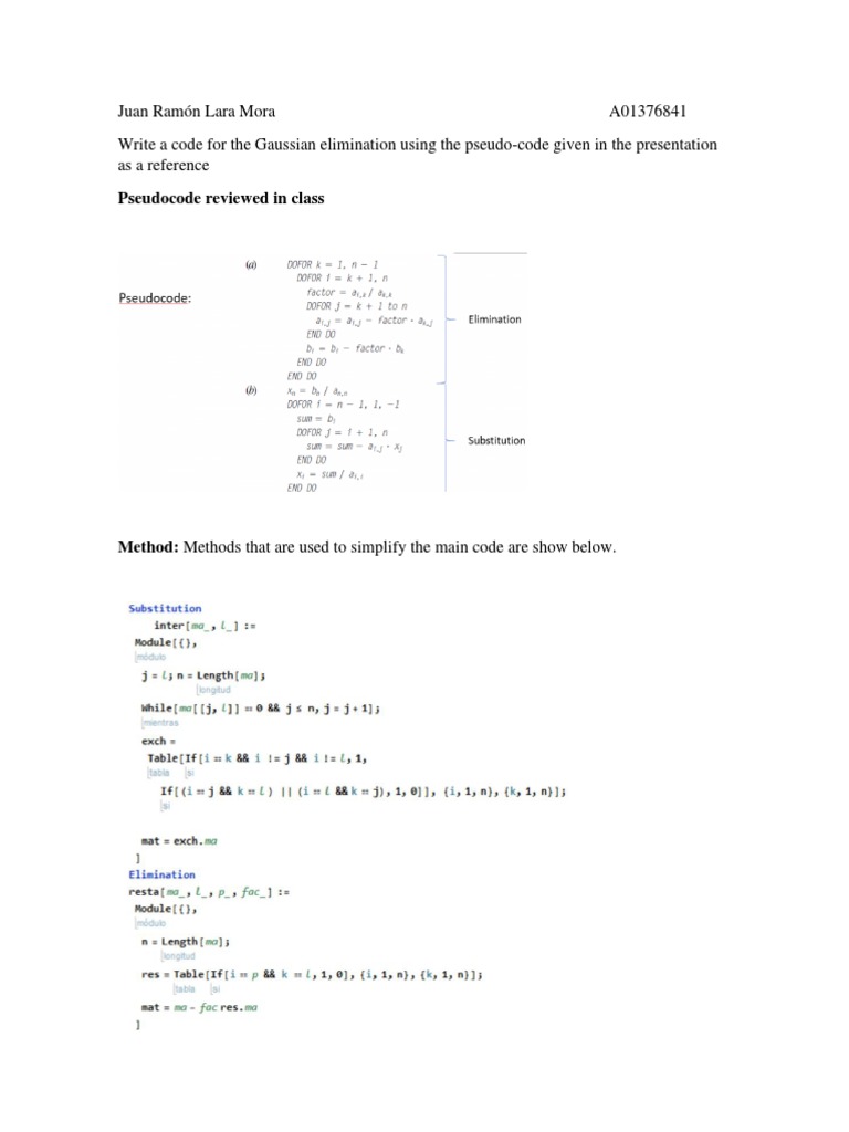 Pseudocode Reviewed in Class | PDF