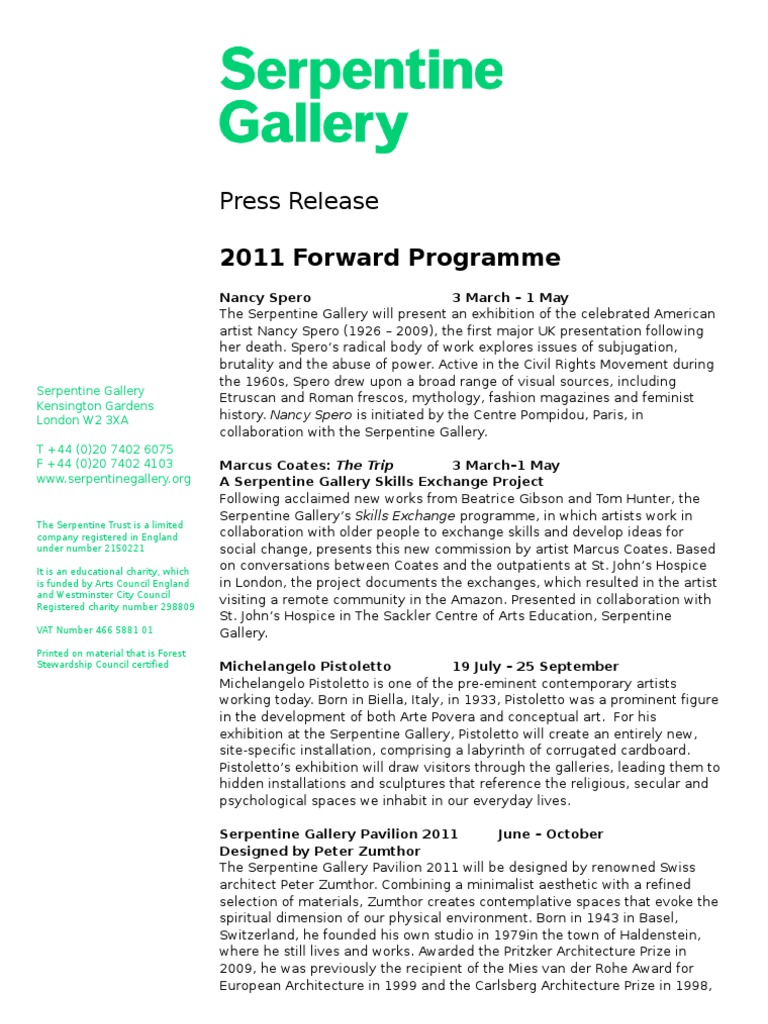 Forward Programme Draft Release 19.01.2011 RF Edit | PDF | Paintings