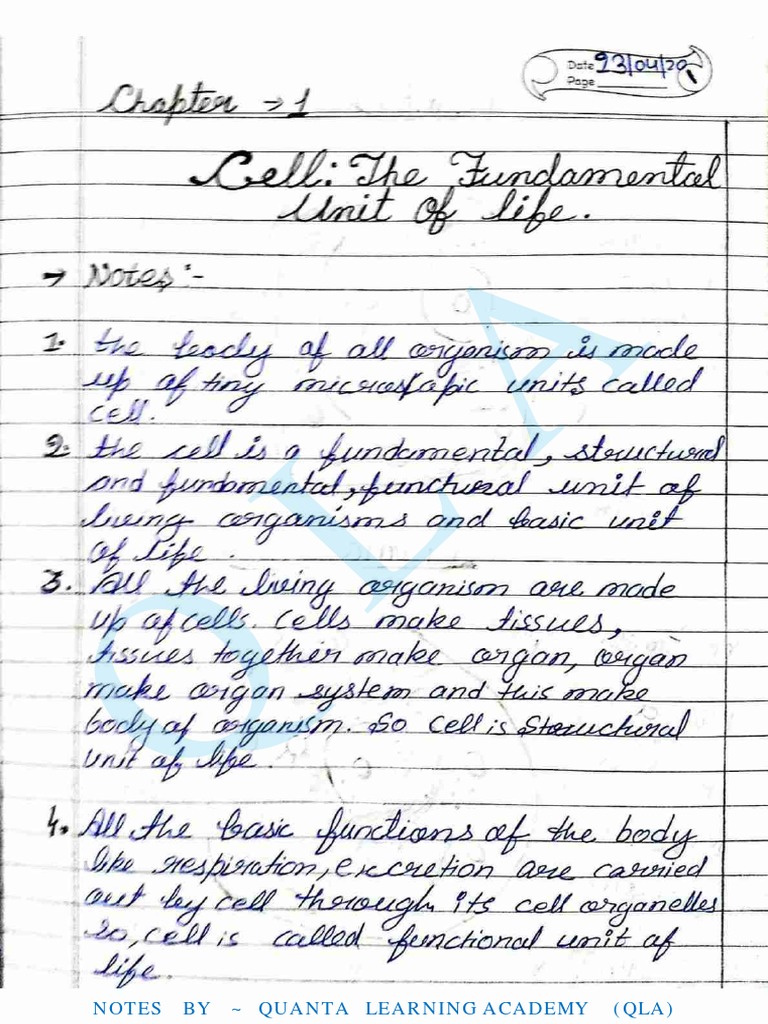 Bio ch-1 Class 1 | PDF