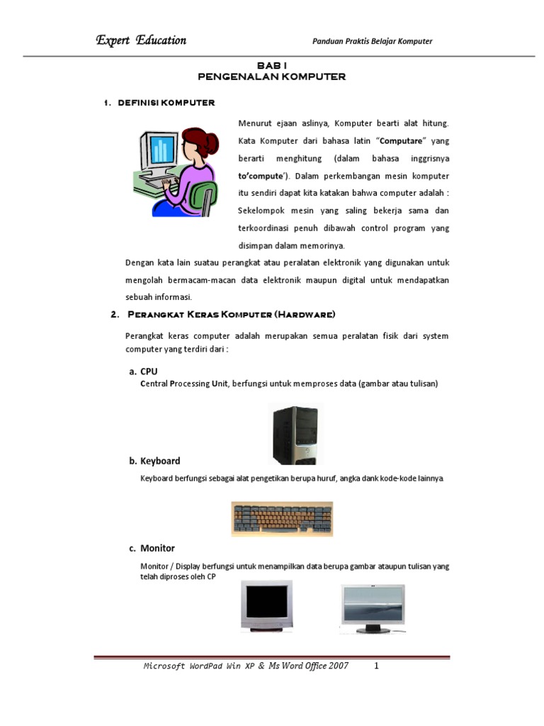 Modul Ms Wordpad Win XP Ms Word Office 2007 PDF | PDF
