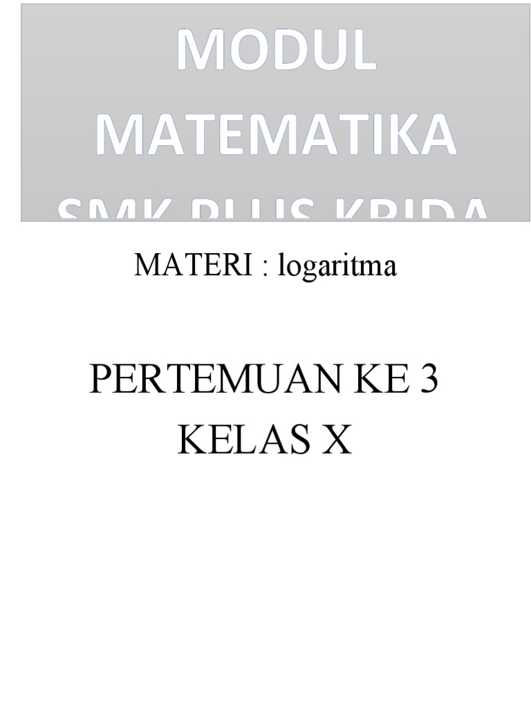 Logaritma Per 3 | PDF