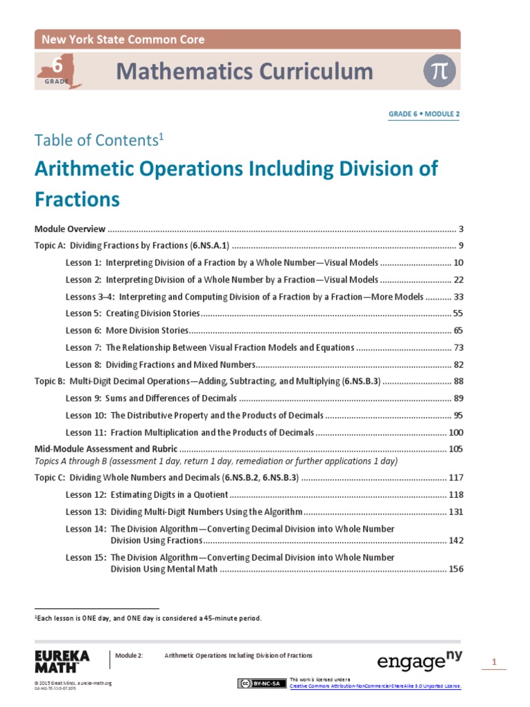 Math g6 m2 Teacher Materials PDF | Download Free PDF | Division ...