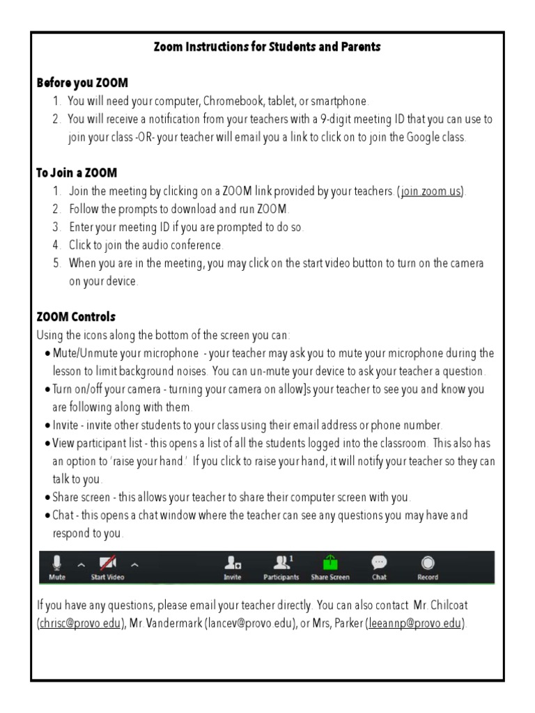 Zoom Instructions Eng | PDF