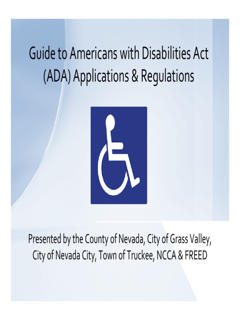 Guide To Americans With Disabilities Act (ADA) Applications ...