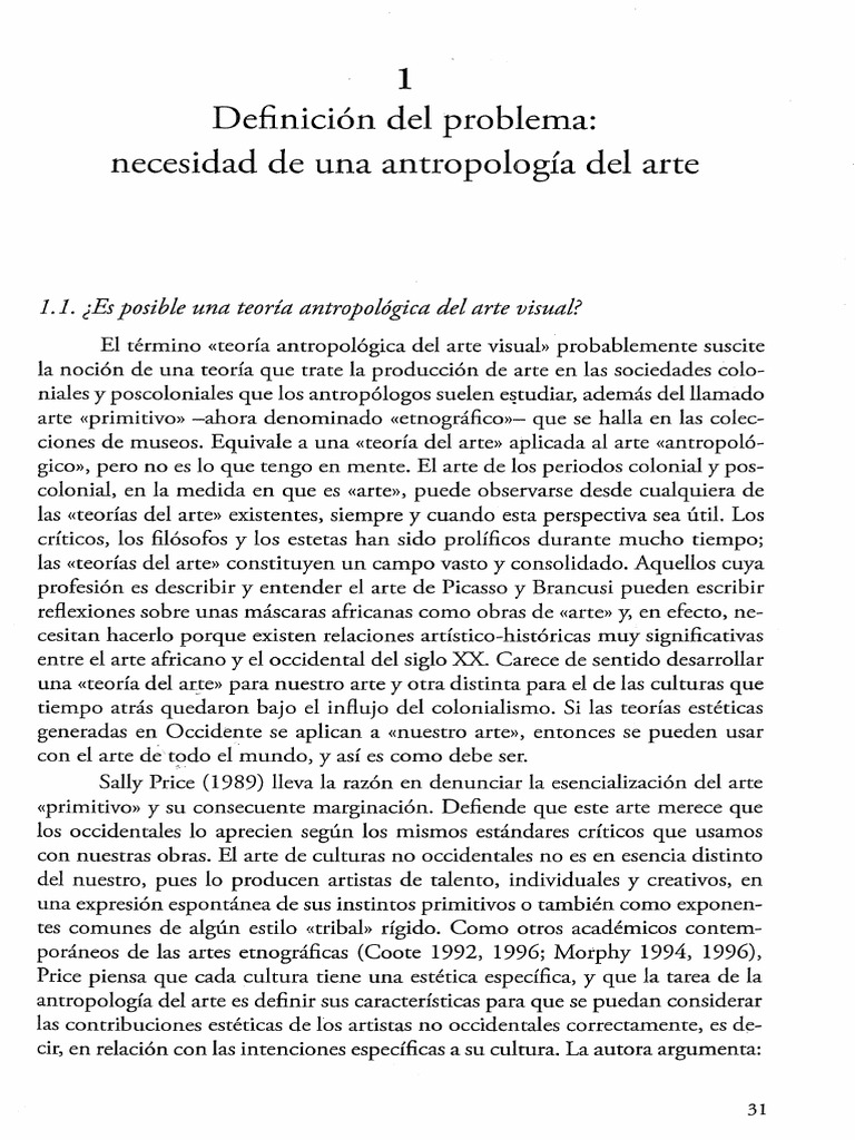 Antropología del arte según Alfred Gell | PDF | Antropología | Teoría