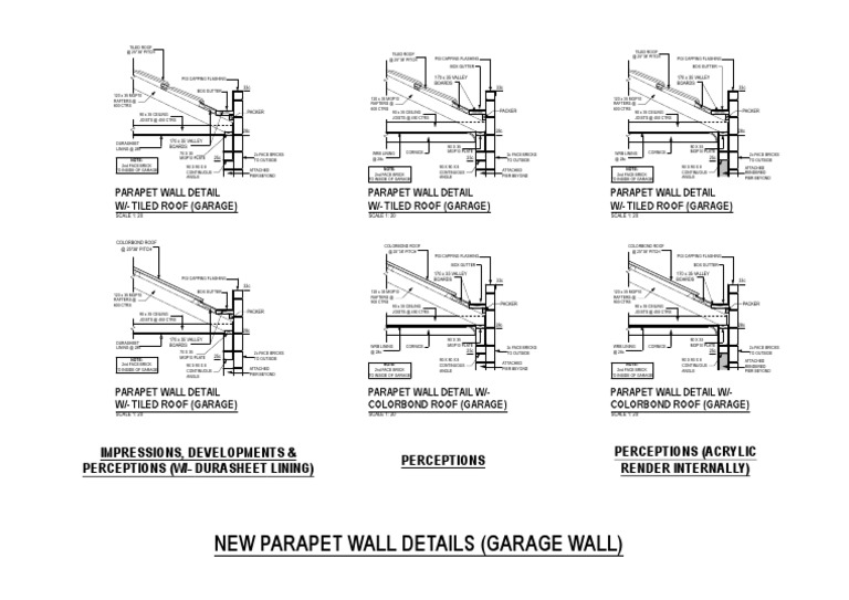 Box Gutter Details (Garage Wall) | PDF | Roof | Tourist Attractions