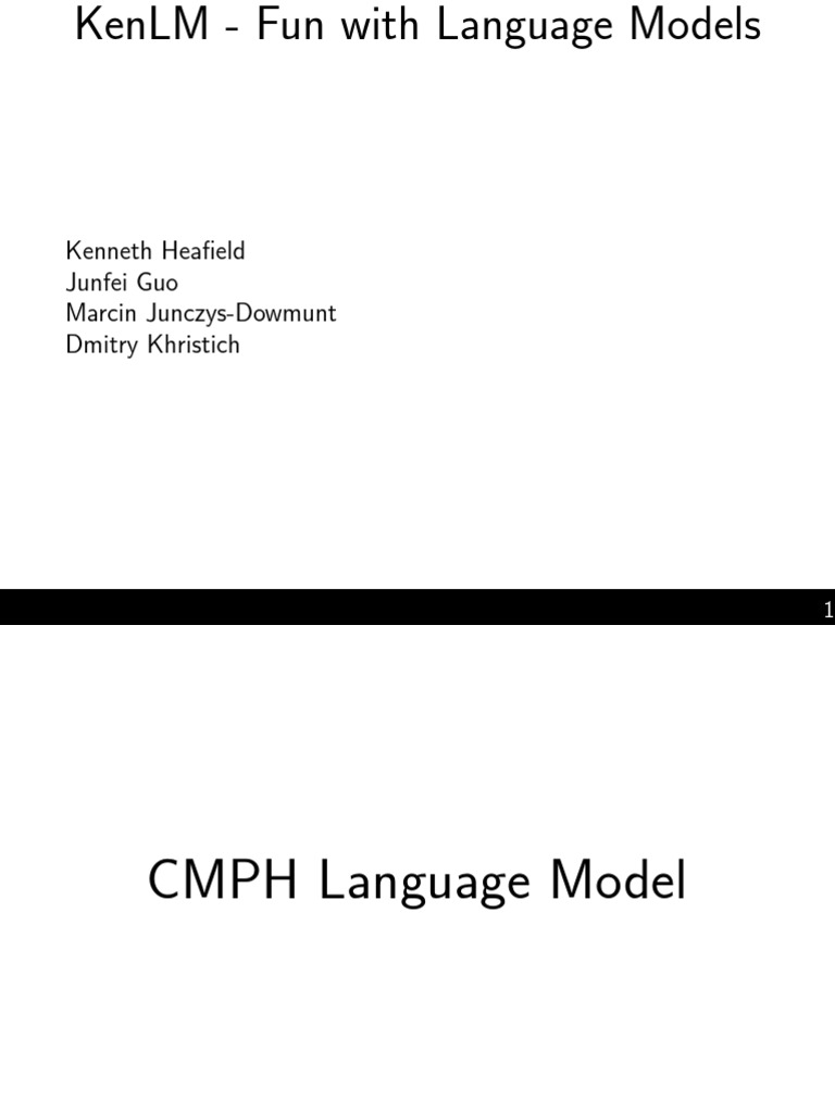 Efficient Memory Use in KenLM Models | PDF | Algorithms | Applied Mathematics
