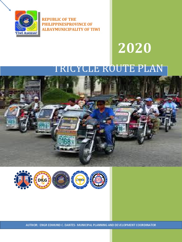 Tricycle Route Plan | PDF | Road | Traffic Congestion