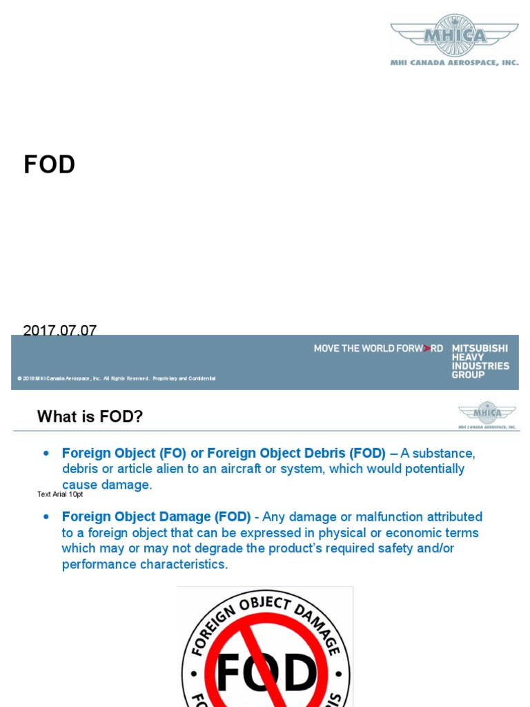 FOD 2018 | PDF | Foreign Object Damage | Safety