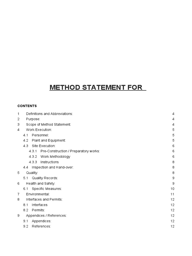 Method Statement for Excavation Works: A Detailed Guide to Excavation ...