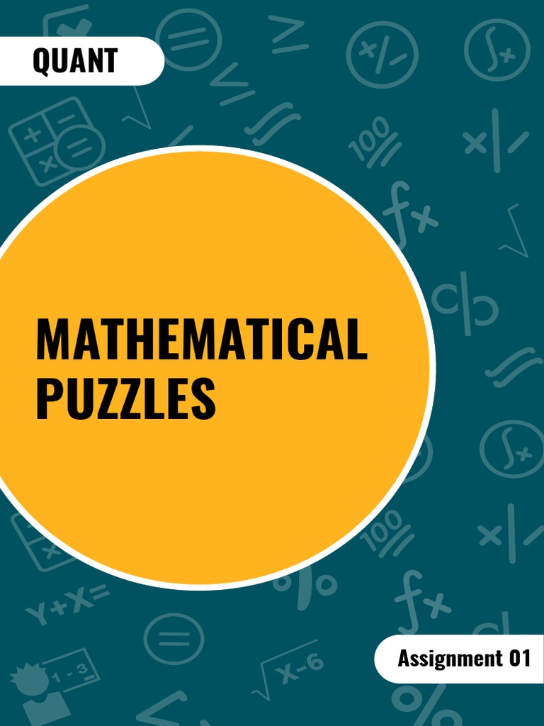 Mathematical Puzzles: Quant | PDF | Numbers | Teaching Mathematics