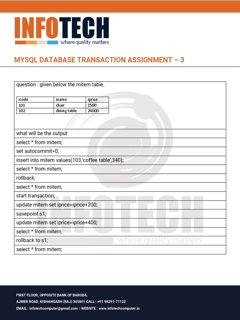 Mysql Assignments Final Pdf Pdf 