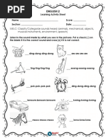 ENGLISH 2 - Q1 - W1 - Mod1.1 - Classify Categorize Sounds Heard | PDF ...