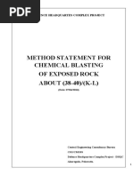 Rock Blasting Method Statement | PDF | Drilling | Nature