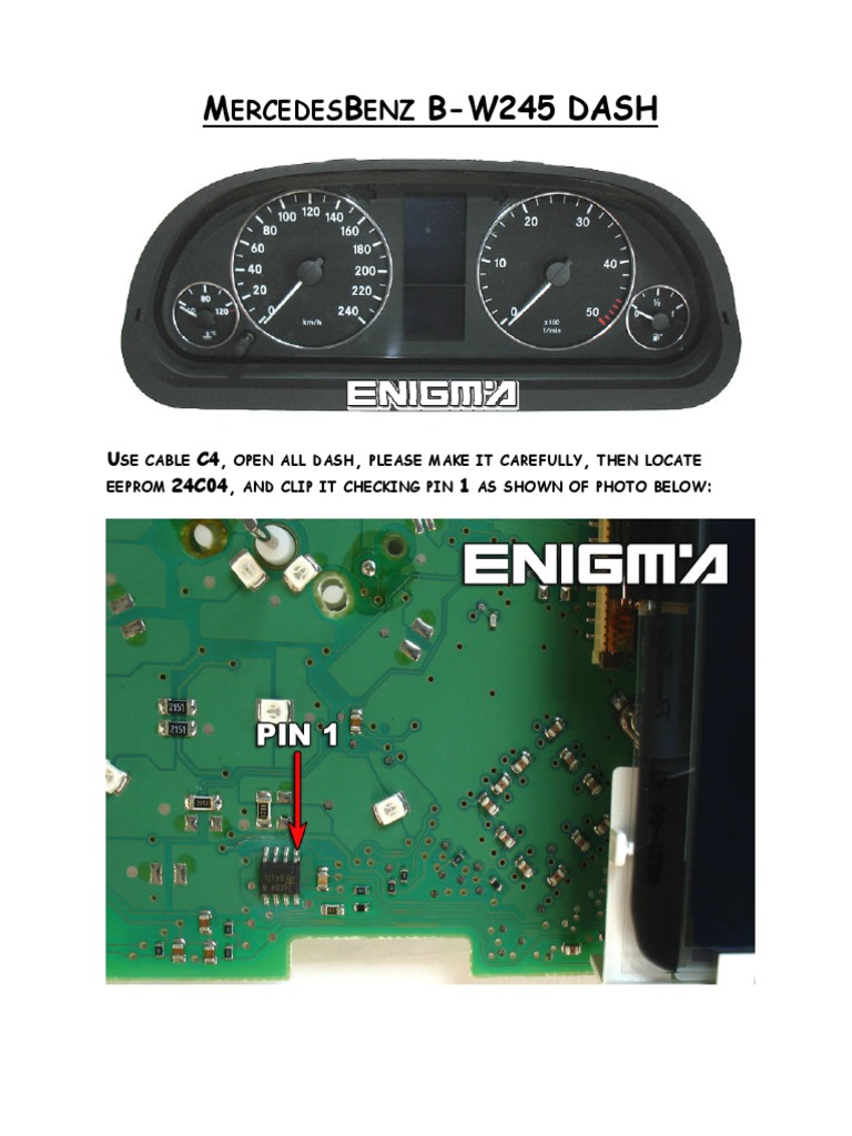 Mercedes B-w245 Dash | PDF