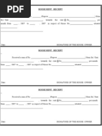 House Rent Receipt Format 252 | PDF