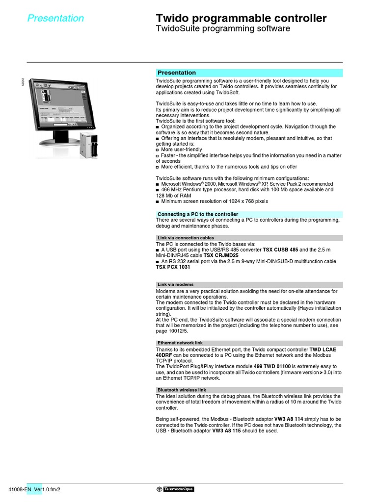 Twido Suite | PDF | Control Theory | Computer Programming