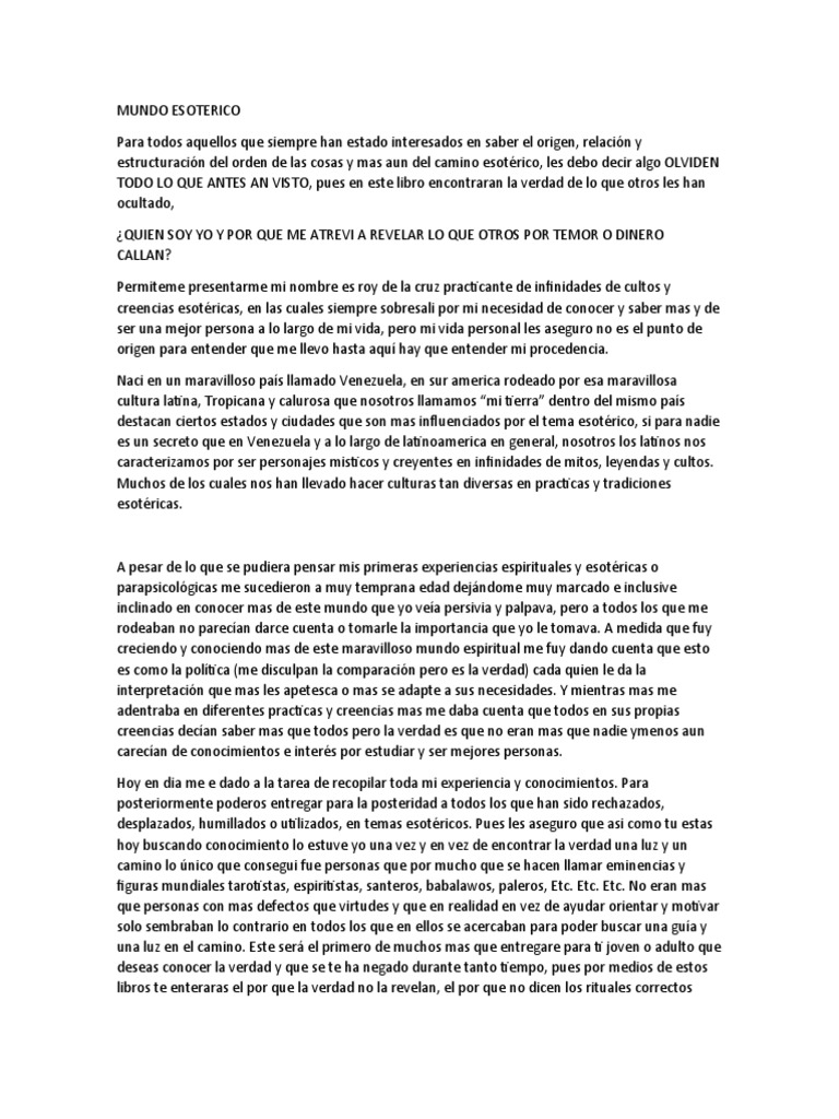 Mundo Esoterico | PDF | Esoterismo occidental | Oculto