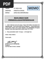 Contoh Rekod Kehadiran | PDF