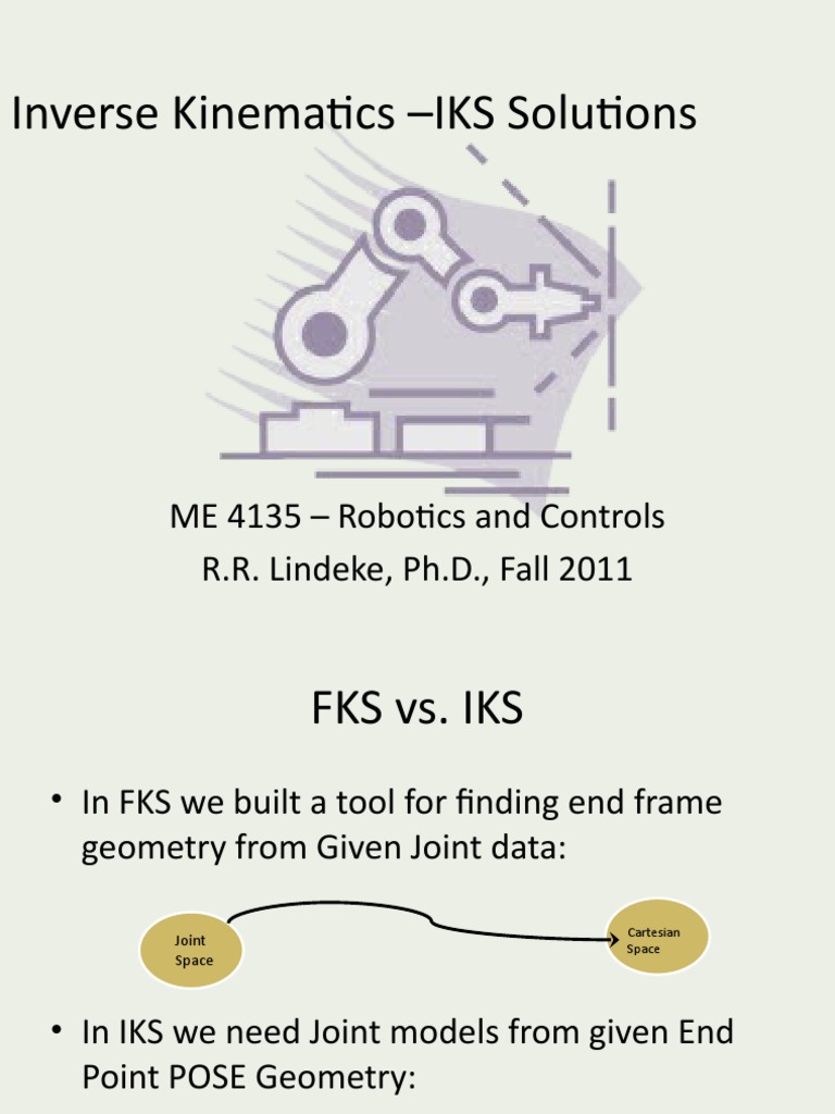 Inverse Kinematics Solutions - Lec - 5 | PDF | Teaching Mathematics