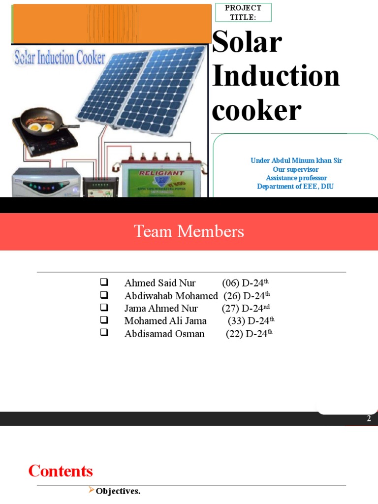 Solar Induction Cooker | PDF | Solar Power | Photovoltaics