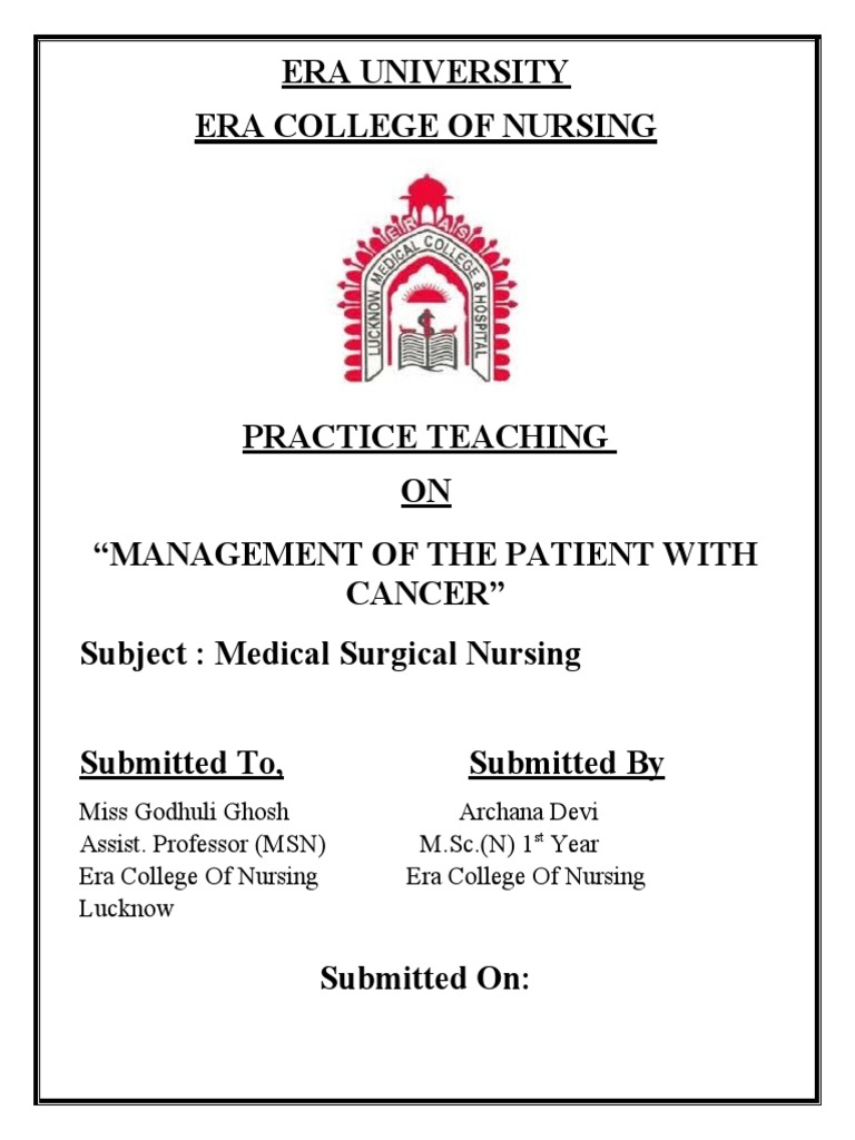 Cancer Patient Management Guide | PDF | Biopsy | Radiation Therapy