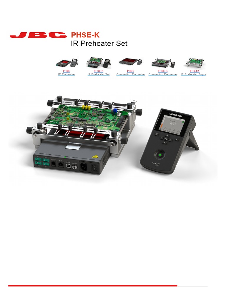 PHSE-K - IR Preheater Set - JBC Soldering Tools PDF | PDF | Printed ...