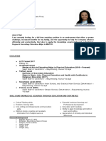 CV Deped Sample | PDF | Teachers | Classroom