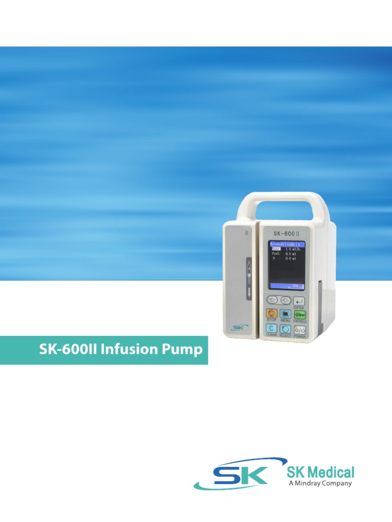 SK-600II Brochure (En) | PDF | Intravenous Therapy | Pump