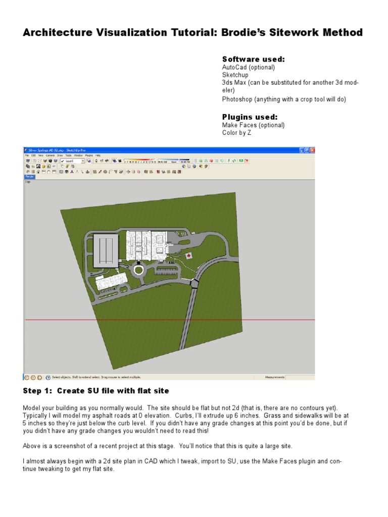 SU Displacement Terrain For ArchViz | PDF | Adobe Photoshop | Computer ...
